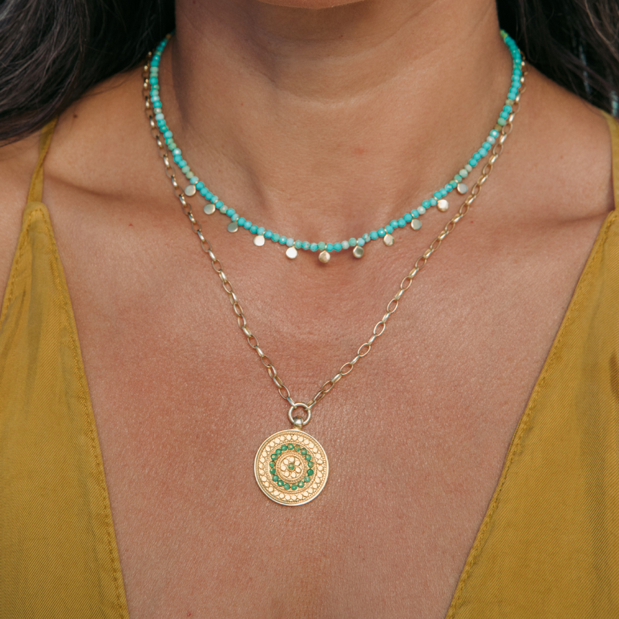 Paloma Beaded Multi-Charm Necklace – Anna Beck Designs, Inc